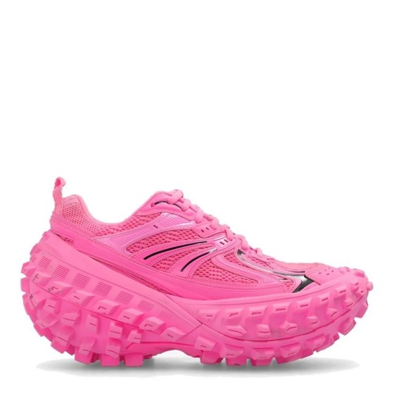 Balenciaga | Shoes | Balenciaga Pink Defender Low Top Sneakers 377 ...